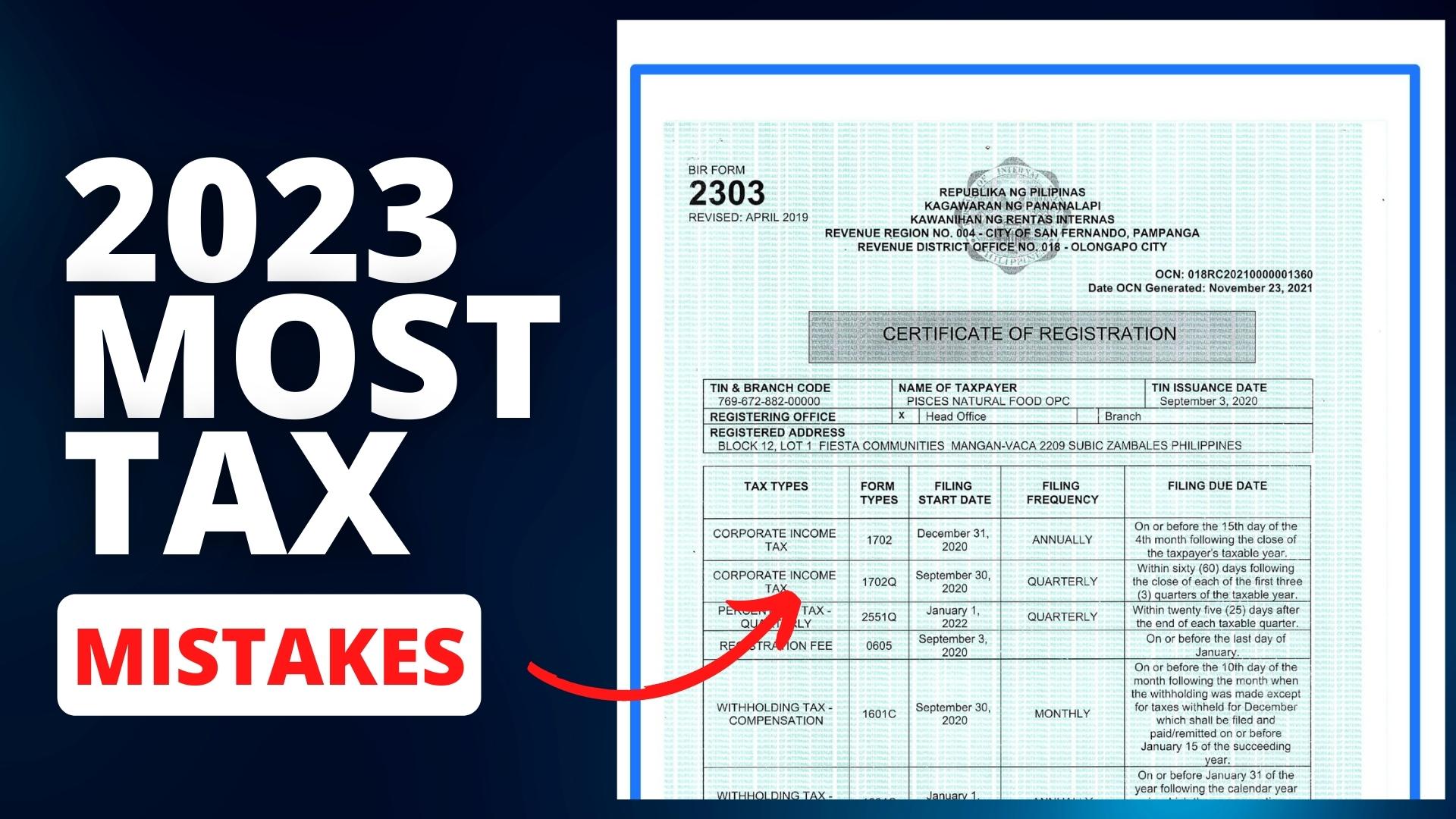 Top 5 Most Common TAX Mistakes of Taxpayers (And how to solve them)